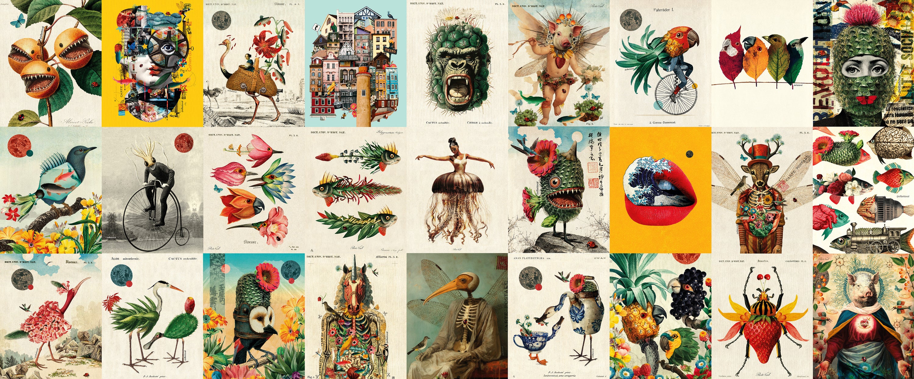 Surreal digital collages created by visual artist BetoVal, prints sale ...